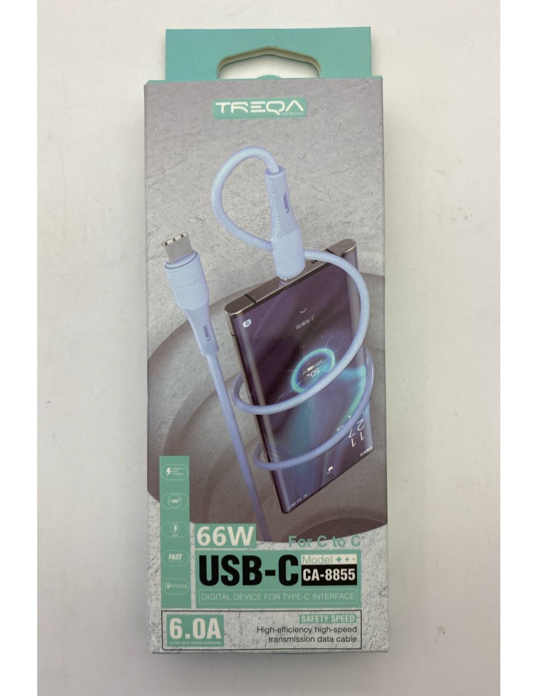 CABLE TIPO TREQA C A TIPO C 66W 1METRO – ..::EL MONITOR::..